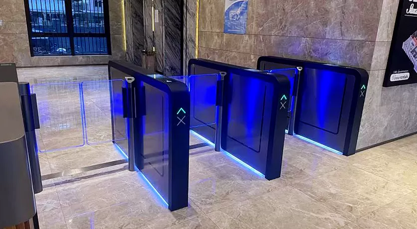 Speed Gate DR.TD.6629C: Elegant AI Anti-Tailgating w/ 0.3s Access