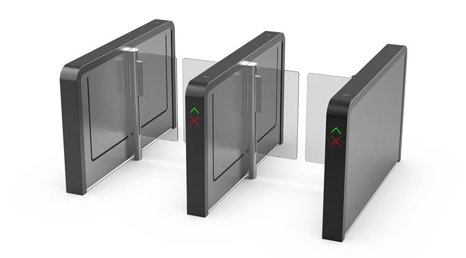 Speed Gate DR.TD.6629C: Elegant AI Anti-Tailgating w/ 0.3s Access